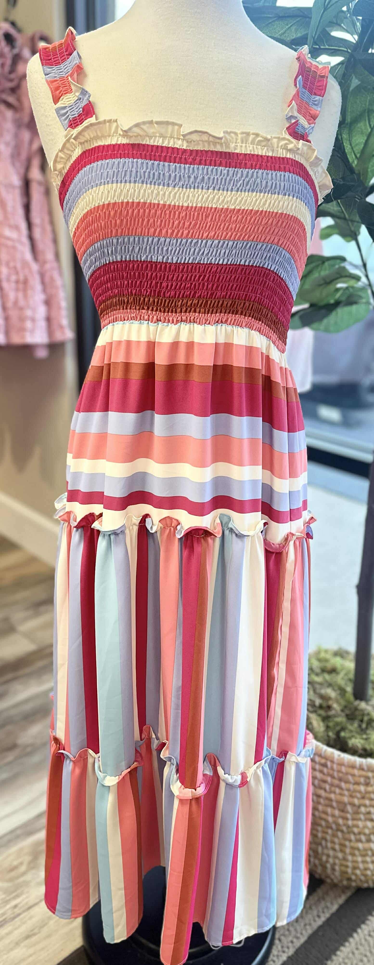 Evermee Multi Color Maxi Dress – Mini Mee Boutique