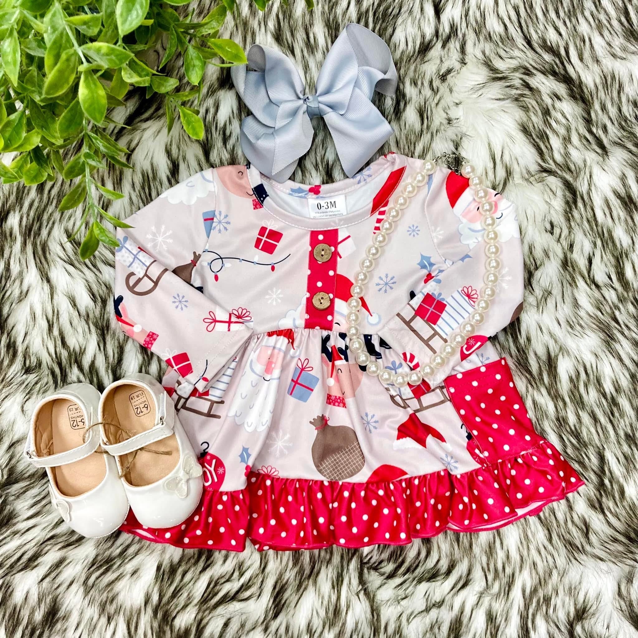 Girls Christmas Bubble Dress – Mini Mee Boutique