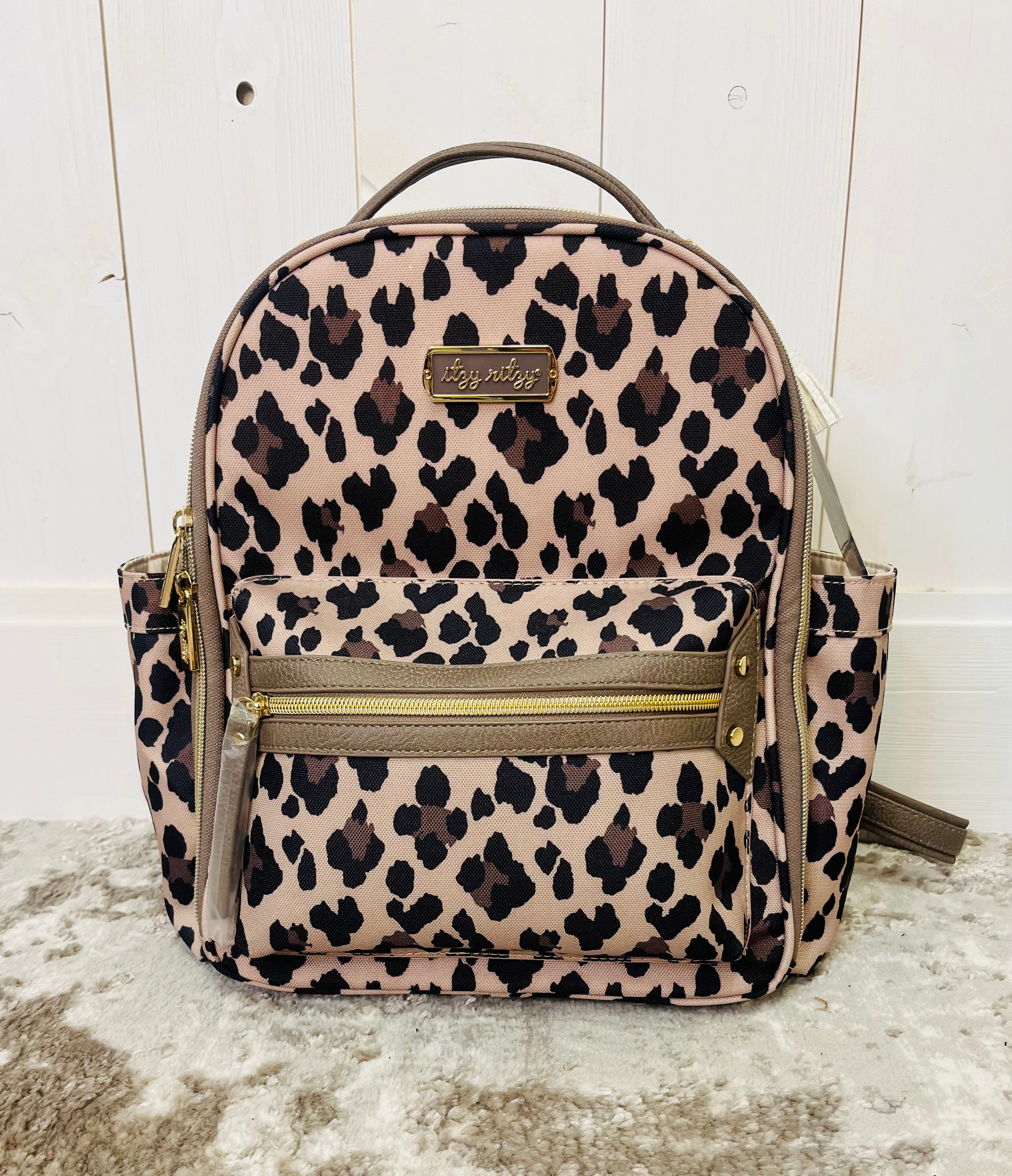 Itzy Ritzy Diaper Bag Mini cheetah print – Mini Mee Boutique