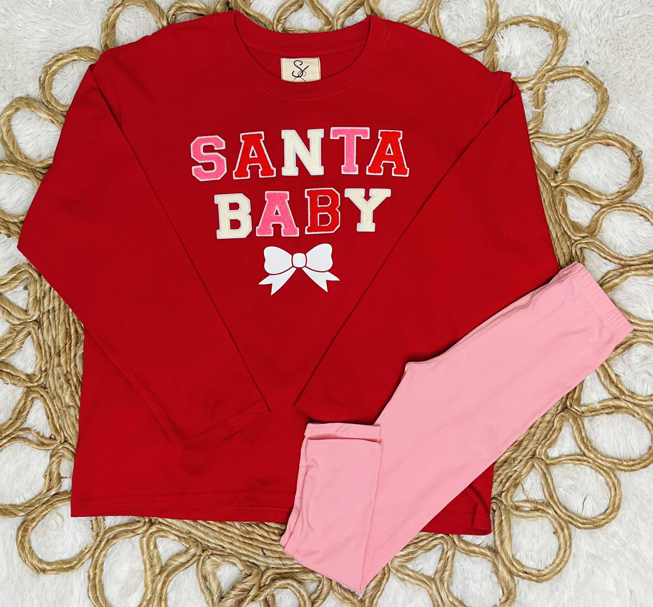 Tween Santa Baby Long Sleeve Christmas Outfit Girls – Mini Mee Boutique