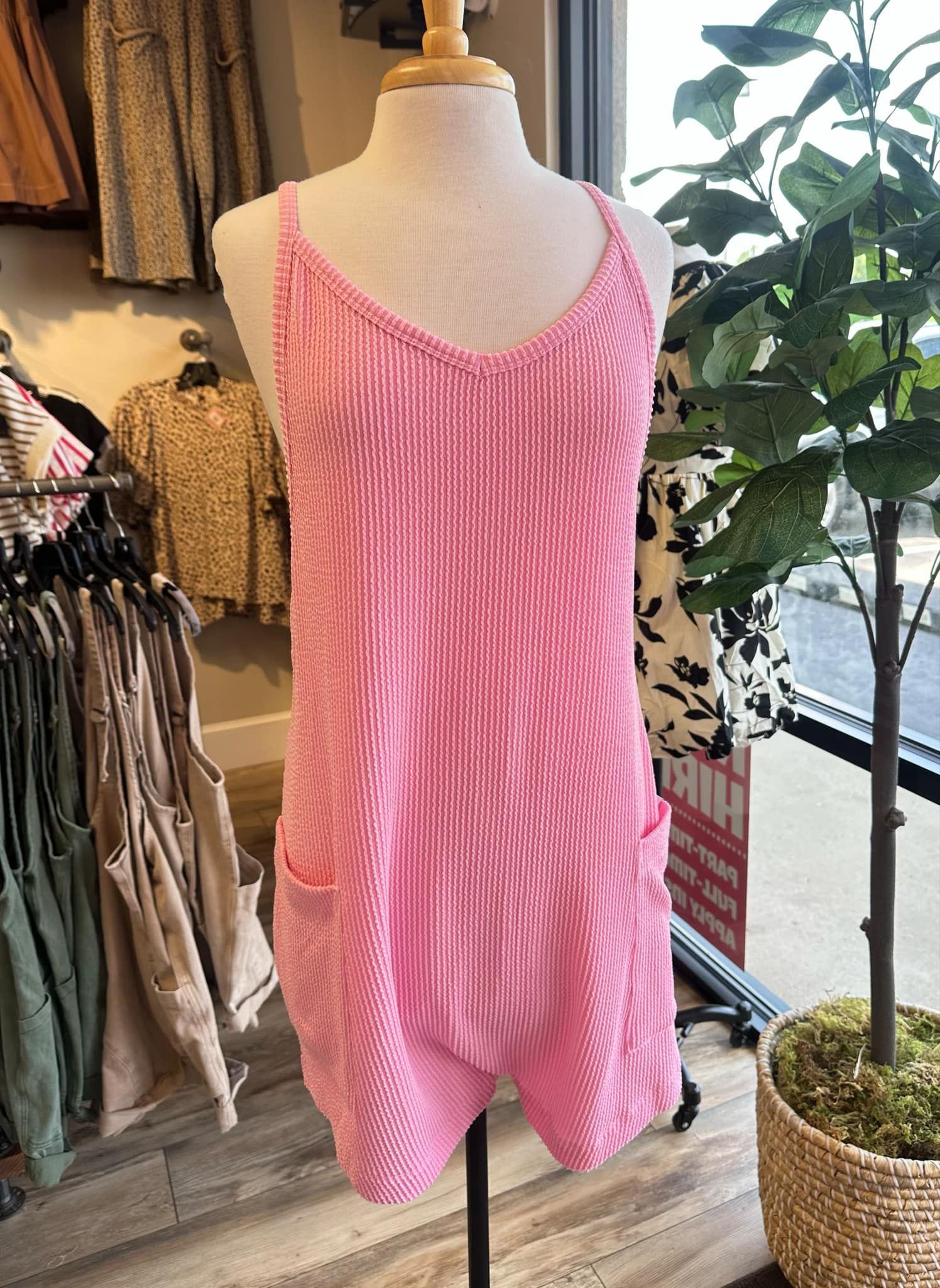 Women's Simply Southern Light Pink Ribbed Romper Girls – Mini Mee Boutique